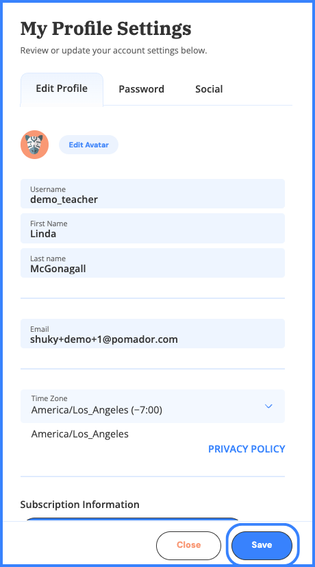 How to Edit Your Account Information
